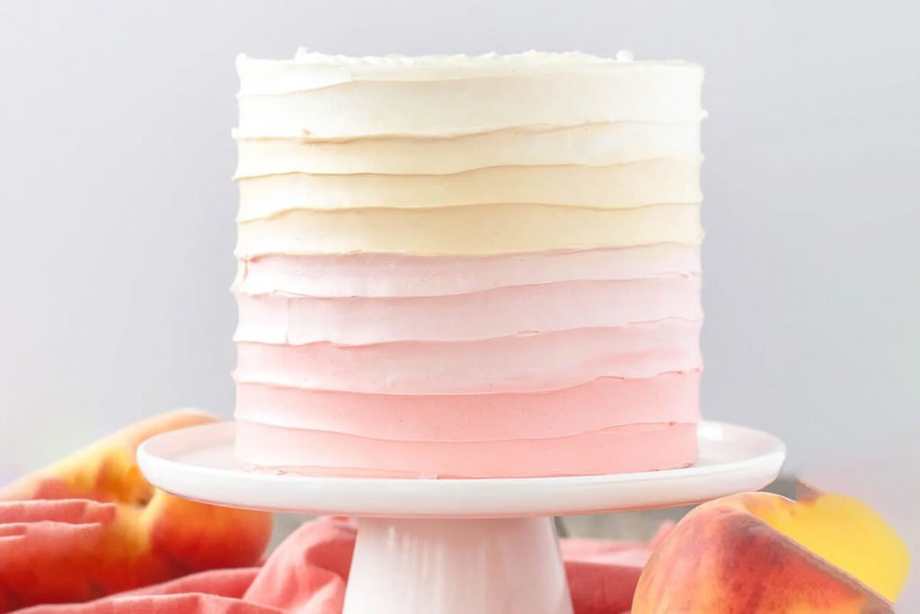 Pink Ombre Peach Layer Cake Recipe Malaysia | Pretty In Peach