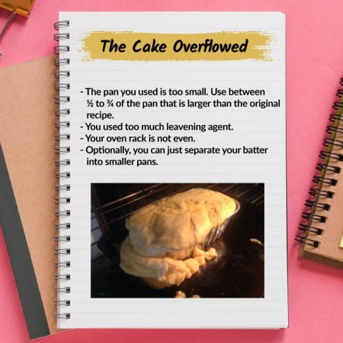 Common Cake Baking Problems & the Reason Behind Those Disasters