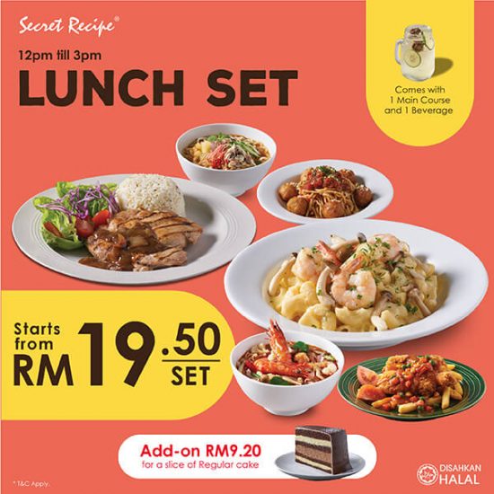 Secret Recipe Lunch Set Promo For All! | Secret Recipe Promo